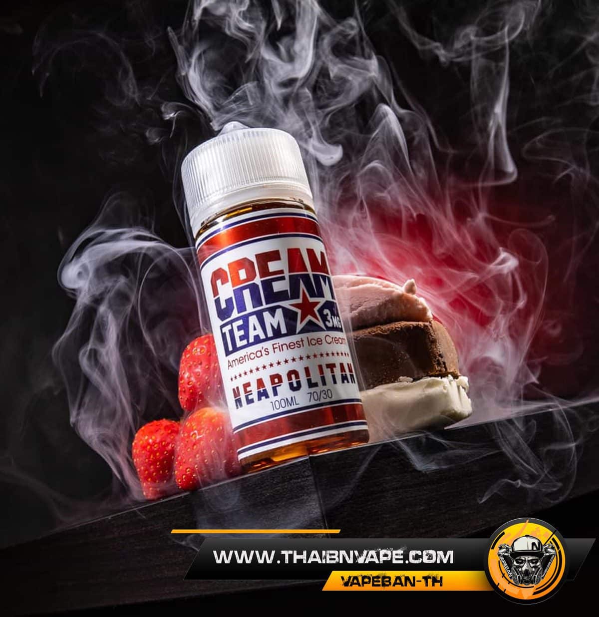 CREAM TEAM NEAPOLITAN 100ML น้ำยาเมกาแท้ 100%