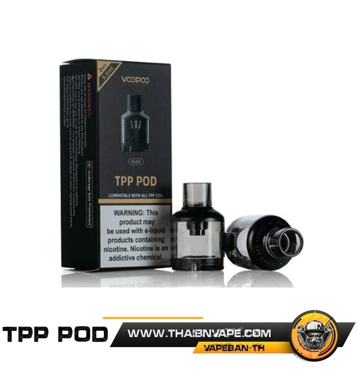 แท็งค์เปล่า VOOPOO TPP EMPTY POD 5.5ML - VAPE-TH ของแท้ 100%