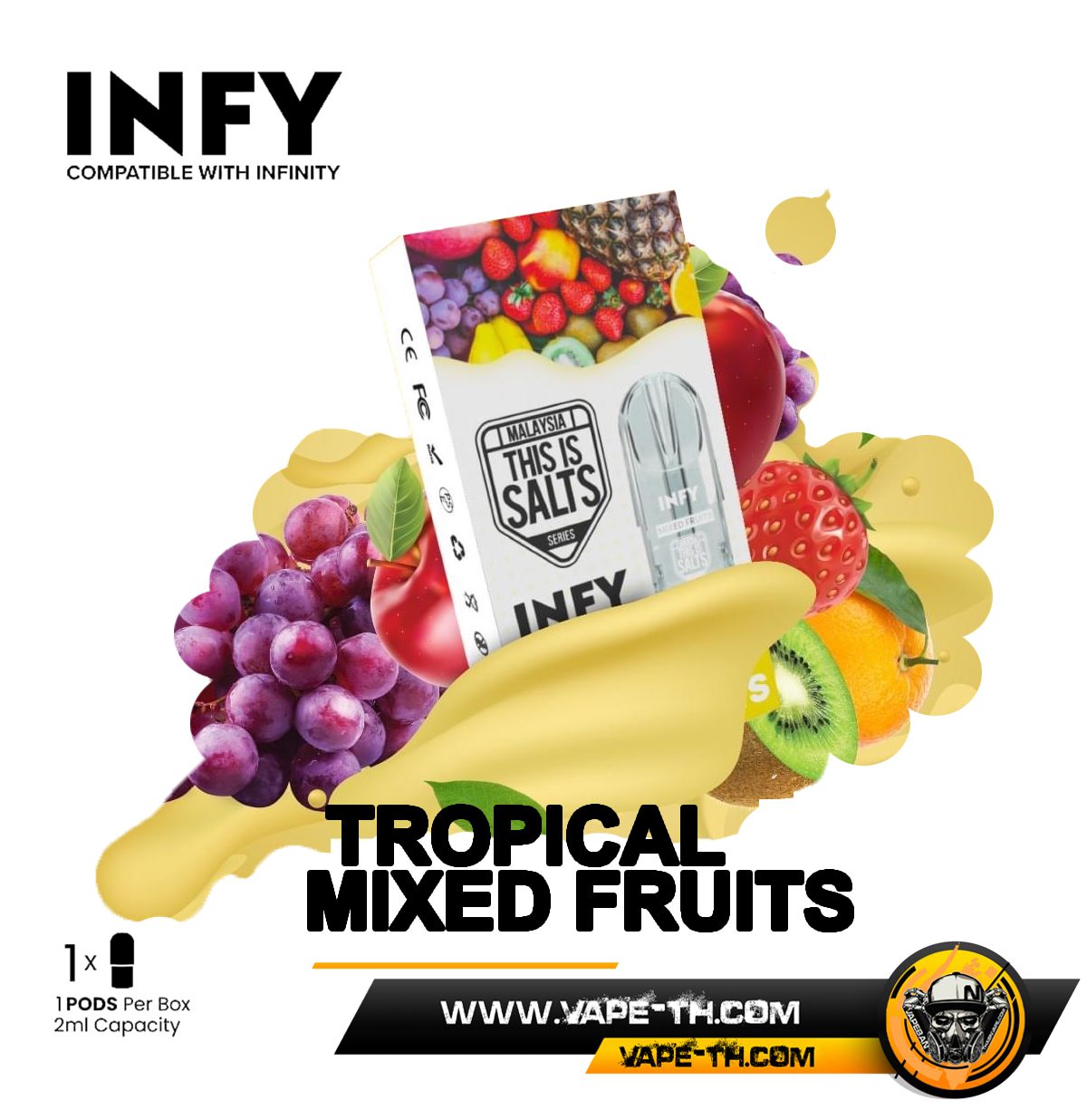 INFY THIS IS SALT น้ำยา TROPICAL MIXED FRUITS - ของแท้