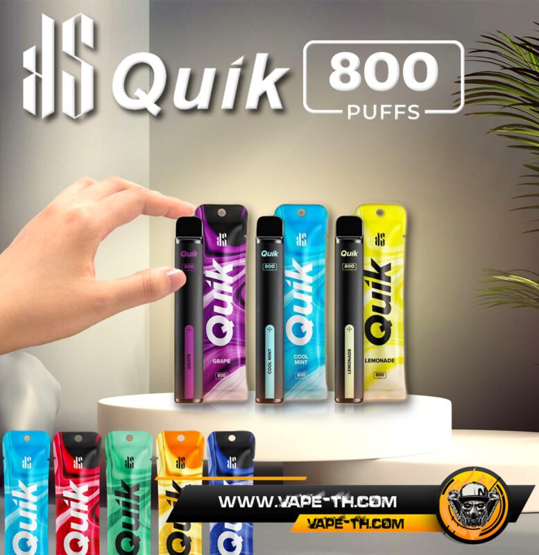 KS Quik 800 PUFFS - VAPE-TH พอตใช้แล้วทิ้งของแท้ ตอบไว 24 ชม.