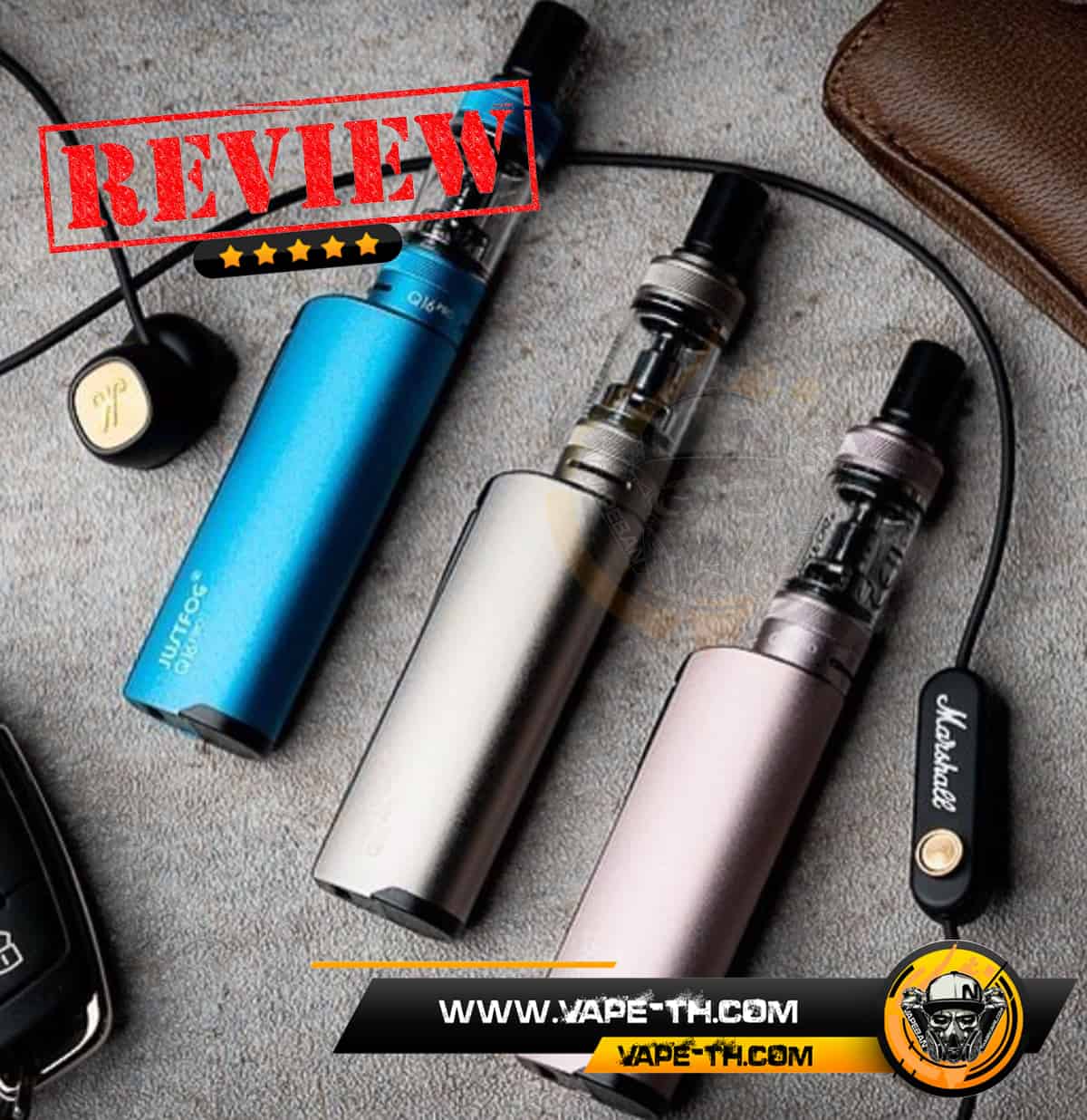 รีวิว JUSTFOG Q16 PRO POD - VAPE-TH ของแท้ ตอบกลับไว 24 ชั่วโมง