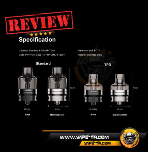 รีวิว VOOPOO PNP POD TANK - VAPE-TH ตอบกลับ ไวทันใจ 24 ชั่วโมง