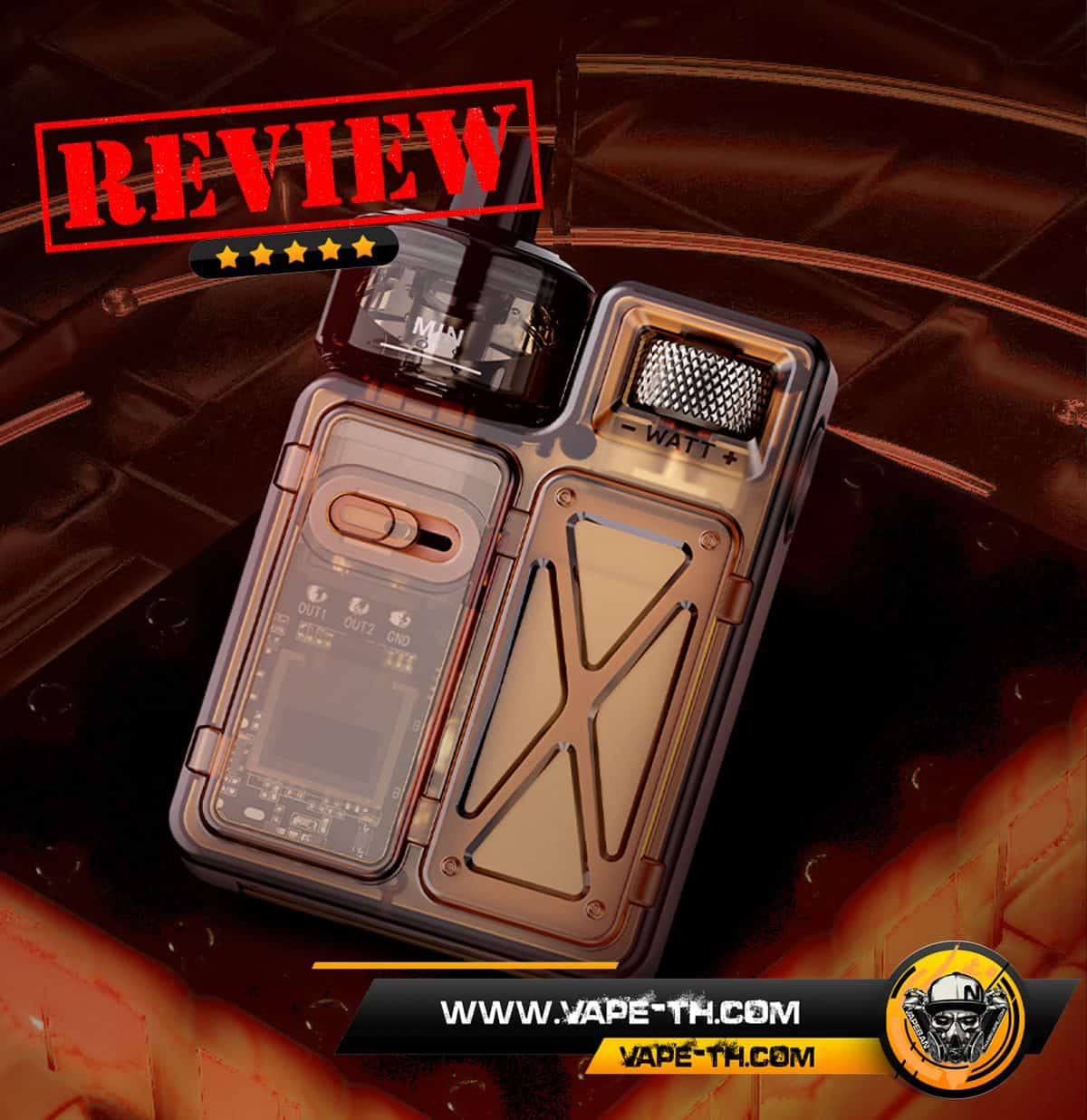 รีวิว UWELL CROWN M POD MOD - VAPE-TH ของแท้ ต้องลอง