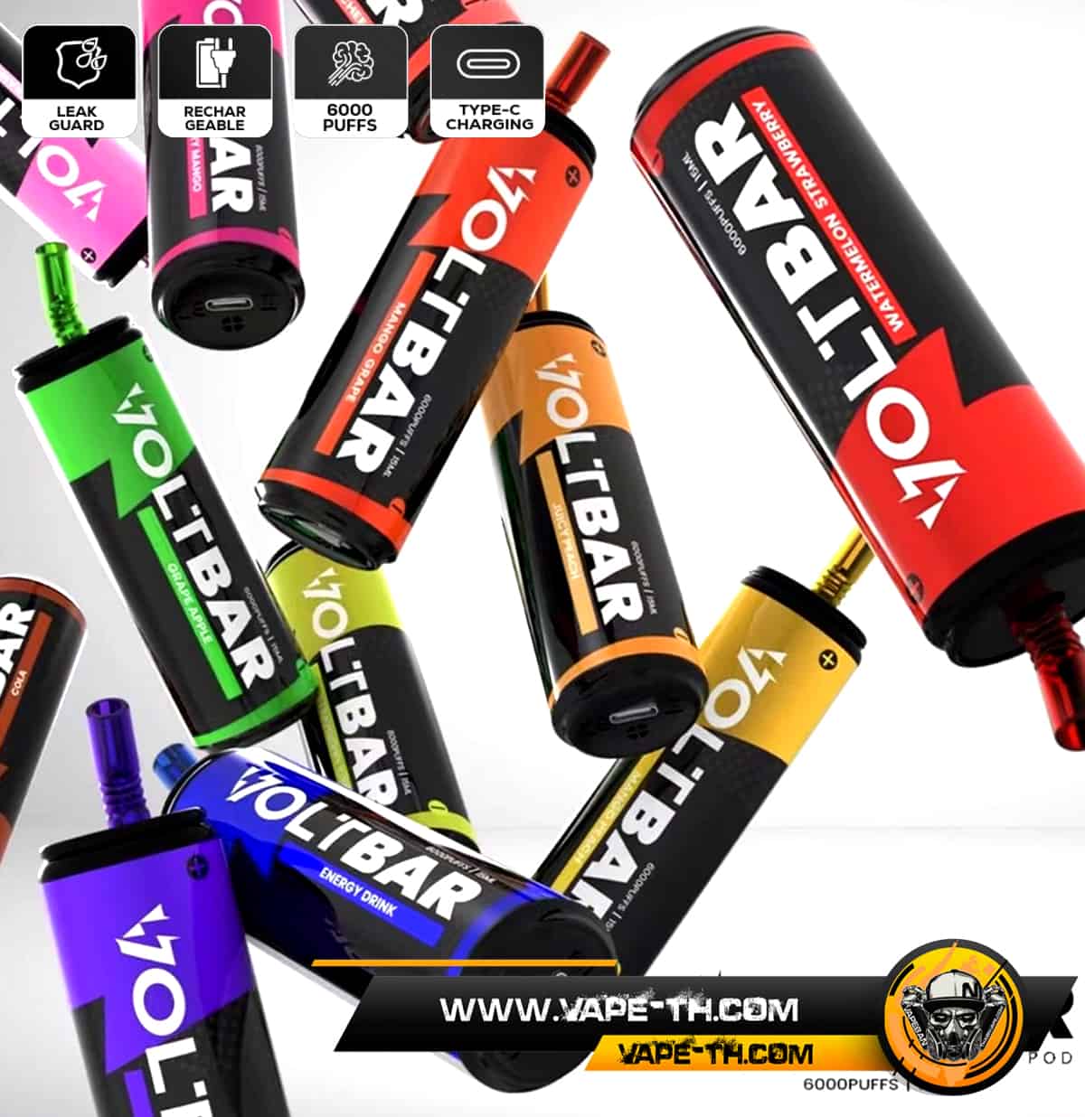 VOLTBAR 6000 PUFFS POD - ราคาถูก ตอบกลับไว 24 ชม