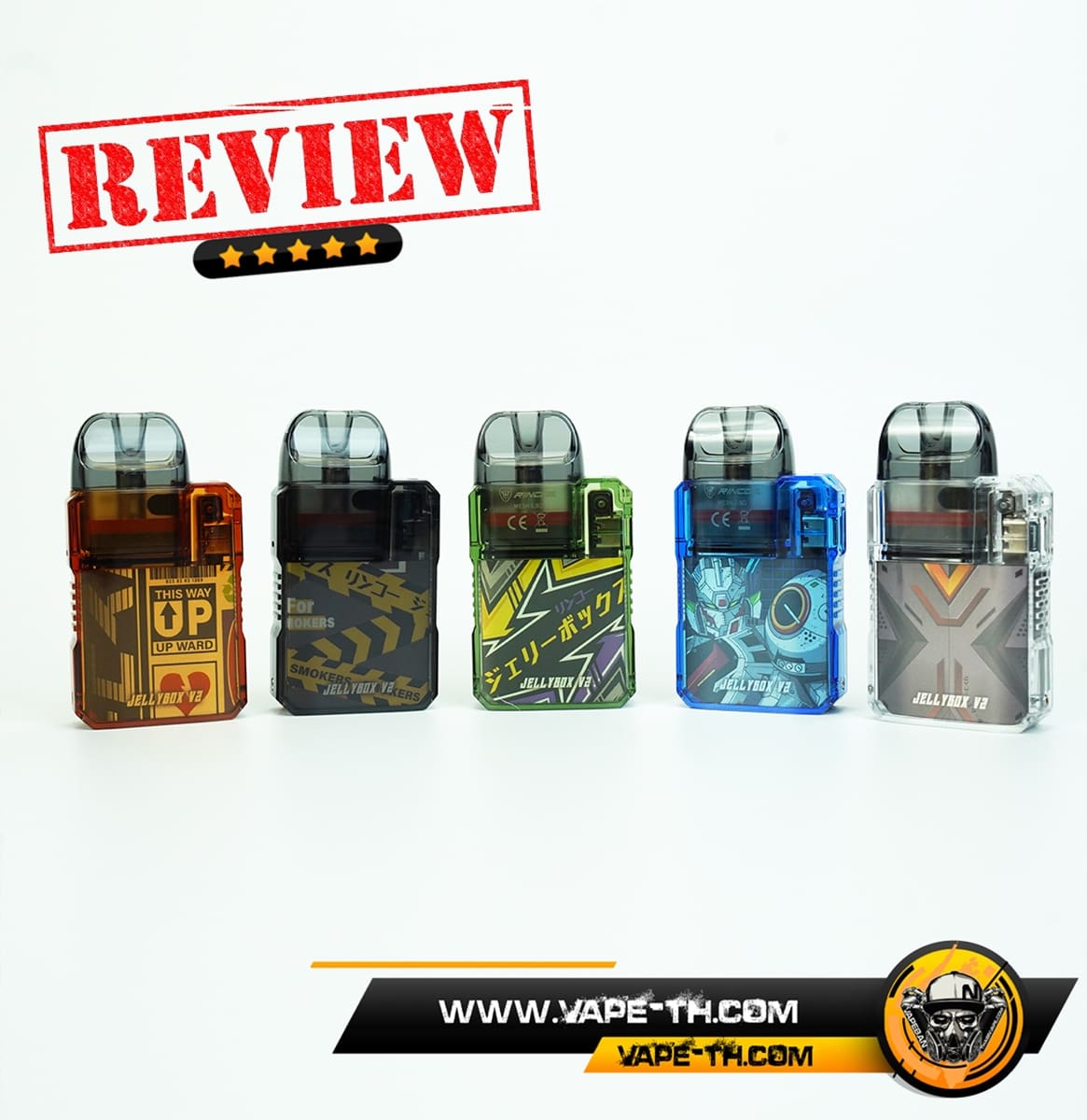 รีวิว RINCOE JELLYBOX V2 POD - VAPE-TH พอตไฟฟ้าน่าใช้ ราคาสุดคุ้ม