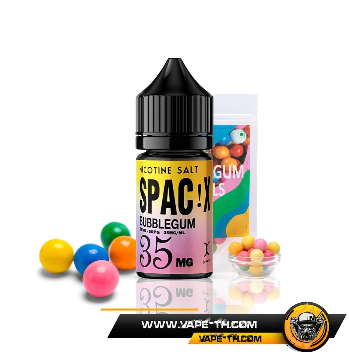 SPACE X SALT BUBBLE GUM - VAPE-TH น้ำยาซอลนิคแท้ 100%