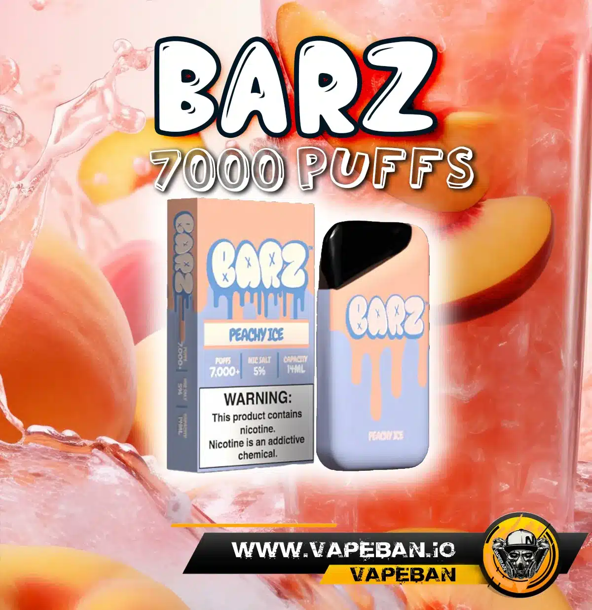 Barz Disposable 7000 Puffs พอตใช้แล้วทิ้ง ราคาพิเศษจาก VAPE-TH