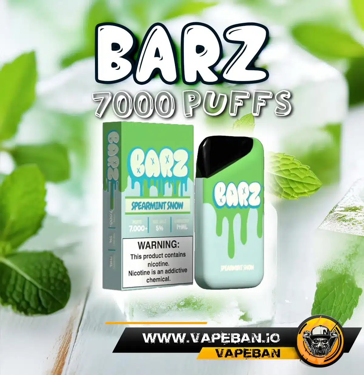 Barz Disposable 7000 Puffs พอตใช้แล้วทิ้ง ราคาพิเศษจาก VAPE-TH