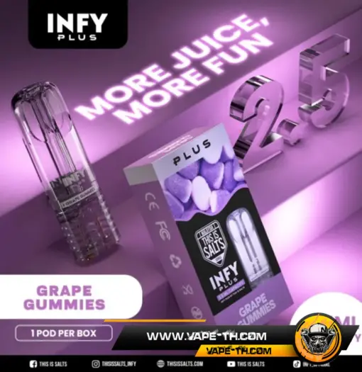 หัว Infy Plus หัวใส 2.5ml หัวพอต Infy ยอดฮิต รุ่นใหม่ ของแท้ 100%