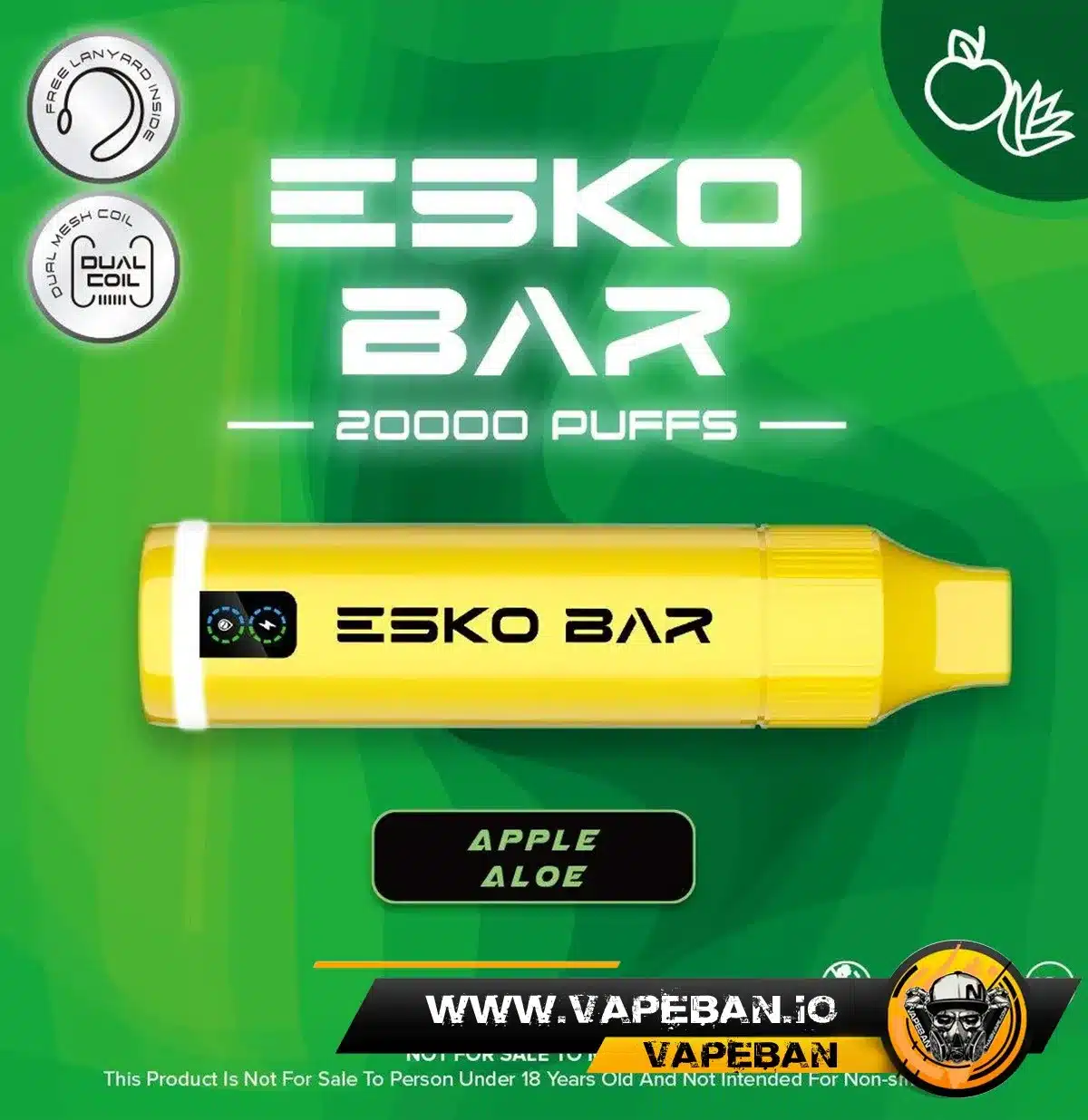 Esko Bar 20K 20000คำ Puffs พอตใช้แล้วทิ้ง รุ่นใหม่ล่าสุด พร้อมส่ง