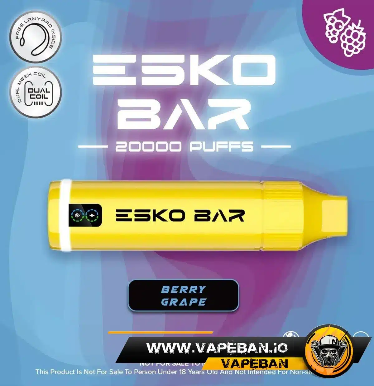 Esko Bar 20K 20000คำ Puffs พอตใช้แล้วทิ้ง รุ่นใหม่ล่าสุด พร้อมส่ง