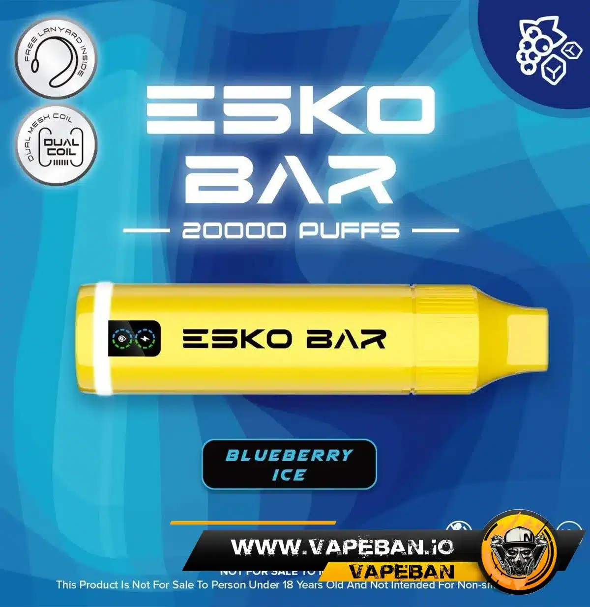 Esko Bar 20K 20000คำ Puffs พอตใช้แล้วทิ้ง รุ่นใหม่ล่าสุด พร้อมส่ง