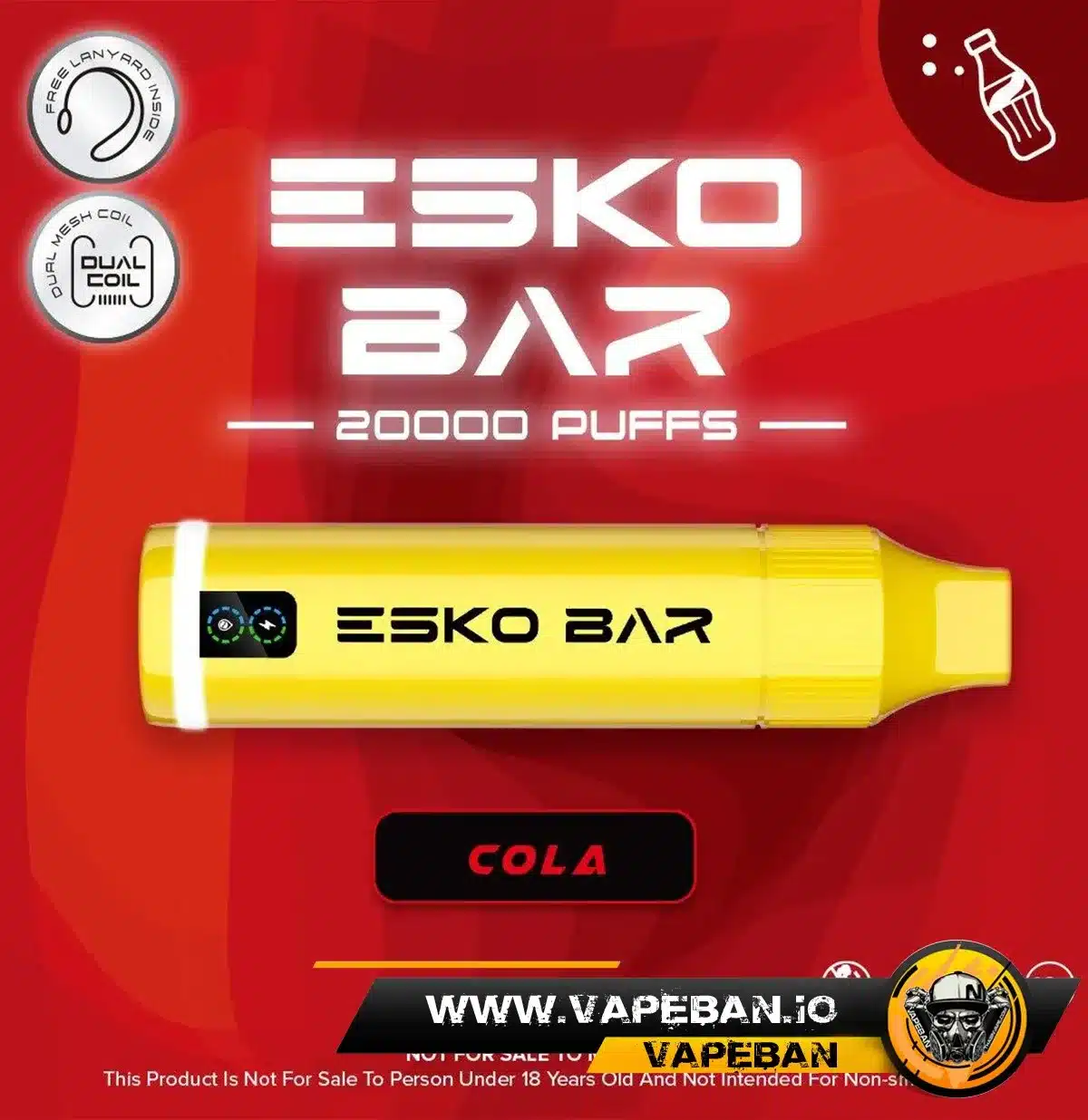 Esko Bar 20K 20000คำ Puffs พอตใช้แล้วทิ้ง รุ่นใหม่ล่าสุด พร้อมส่ง