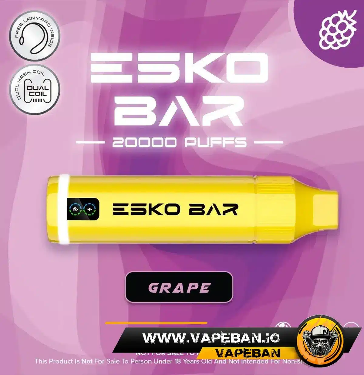 Esko Bar 20K 20000คำ Puffs พอตใช้แล้วทิ้ง รุ่นใหม่ล่าสุด พร้อมส่ง