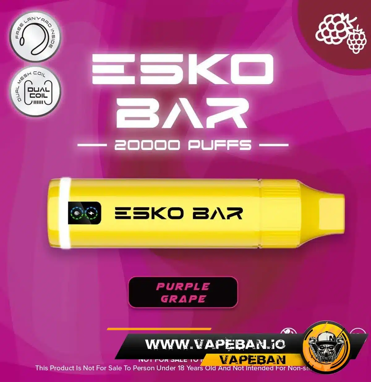 Esko Bar 20K 20000คำ Puffs พอตใช้แล้วทิ้ง รุ่นใหม่ล่าสุด พร้อมส่ง