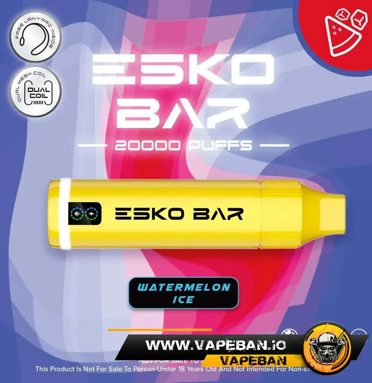 Esko Bar 20K 20000คำ Puffs พอตใช้แล้วทิ้ง รุ่นใหม่ล่าสุด พร้อมส่ง