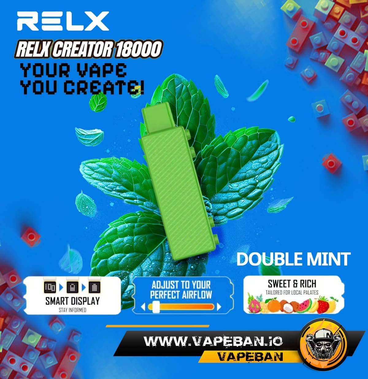 Relx Creator 18k คำ หัวเปลี่ยน 18000 Puffs จาก Relx แท้