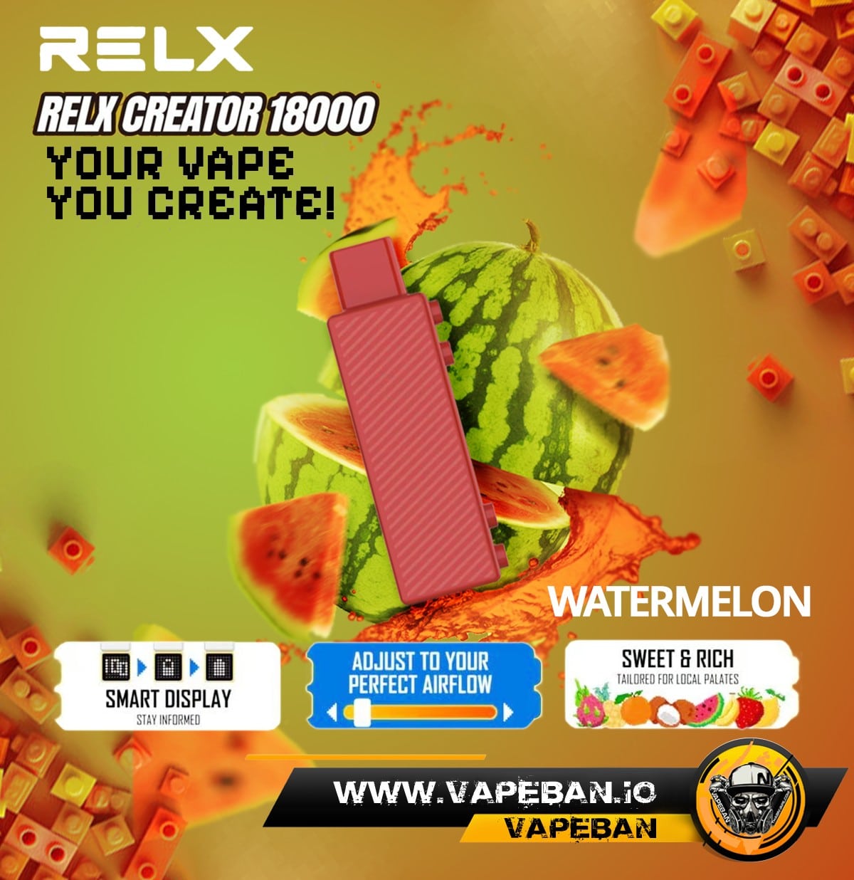 Relx Creator 18k คำ หัวเปลี่ยน 18000 Puffs จาก Relx แท้