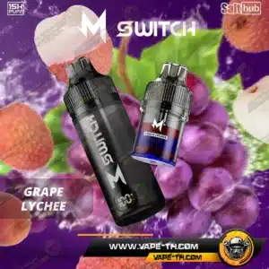 M Switch 15K พอตใช้แล้วทิ้ง เปลี่ยนหัวได้ 15000 Puffs จาก Salt Hub